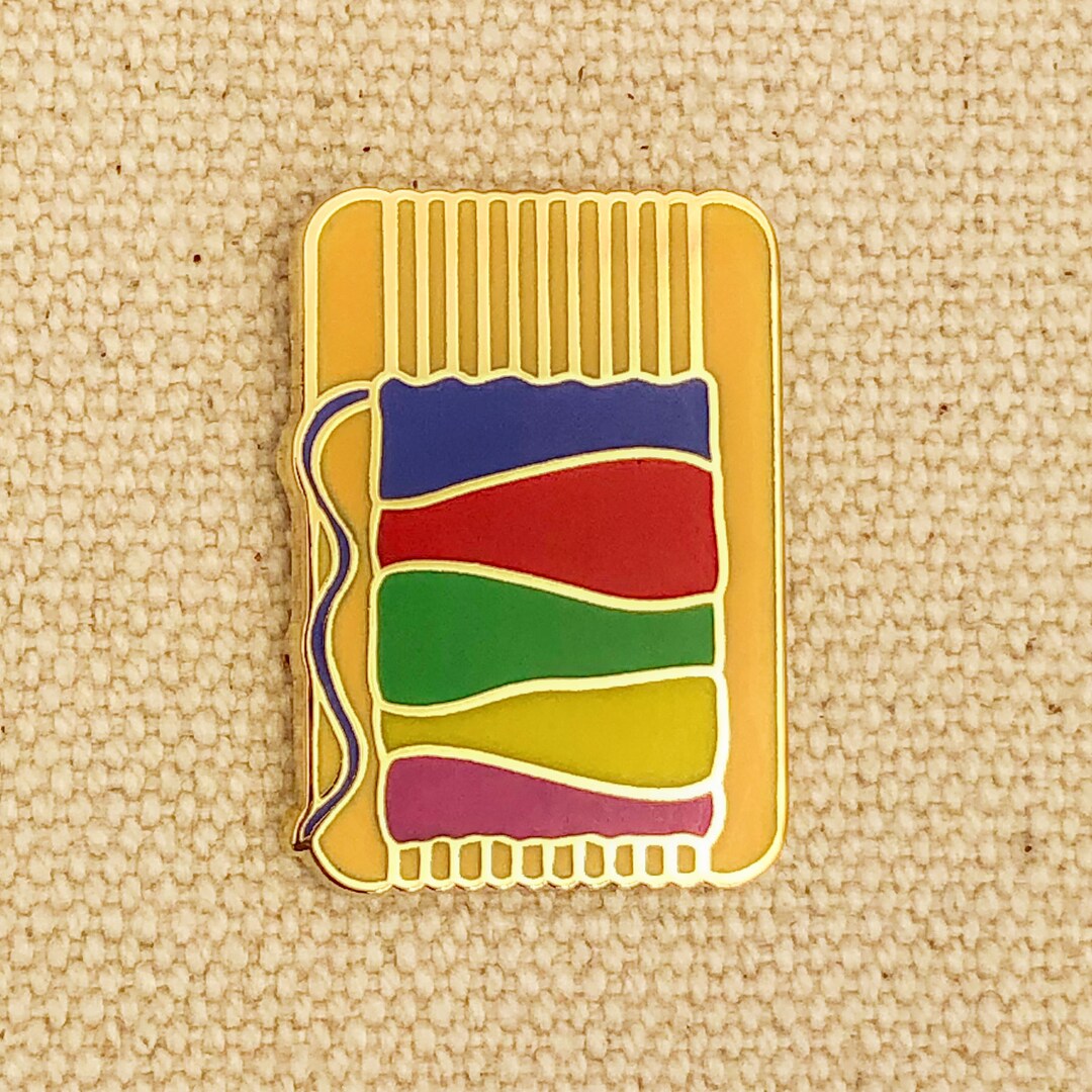 Enamel Pin - Loom - Gold - Etsy