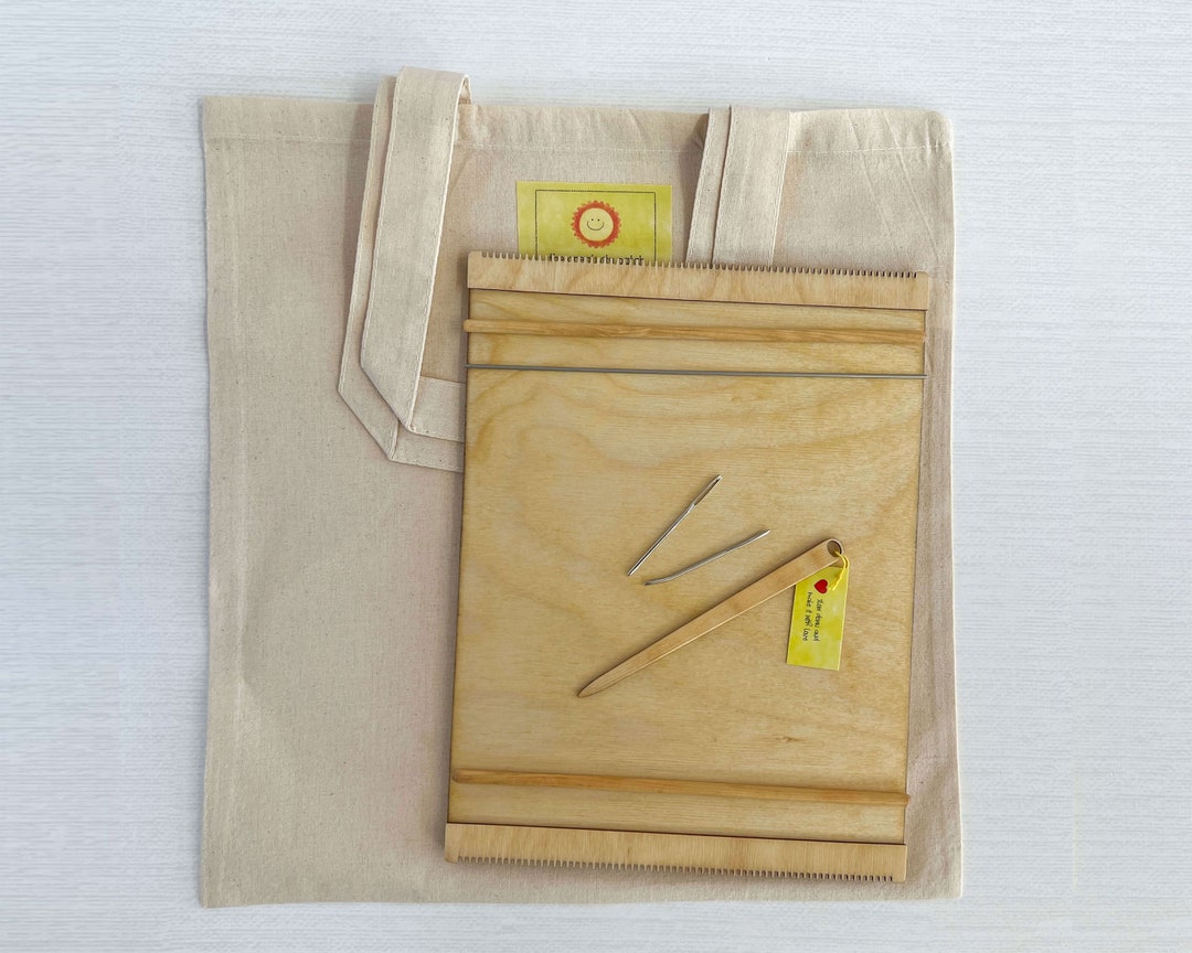 Wooden Loom Kit, Small Weaving Loom, 9x12 Inches, Portable Weaving Loom ...