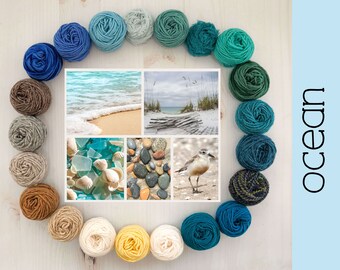 Ocean Colors Yarn - Etsy