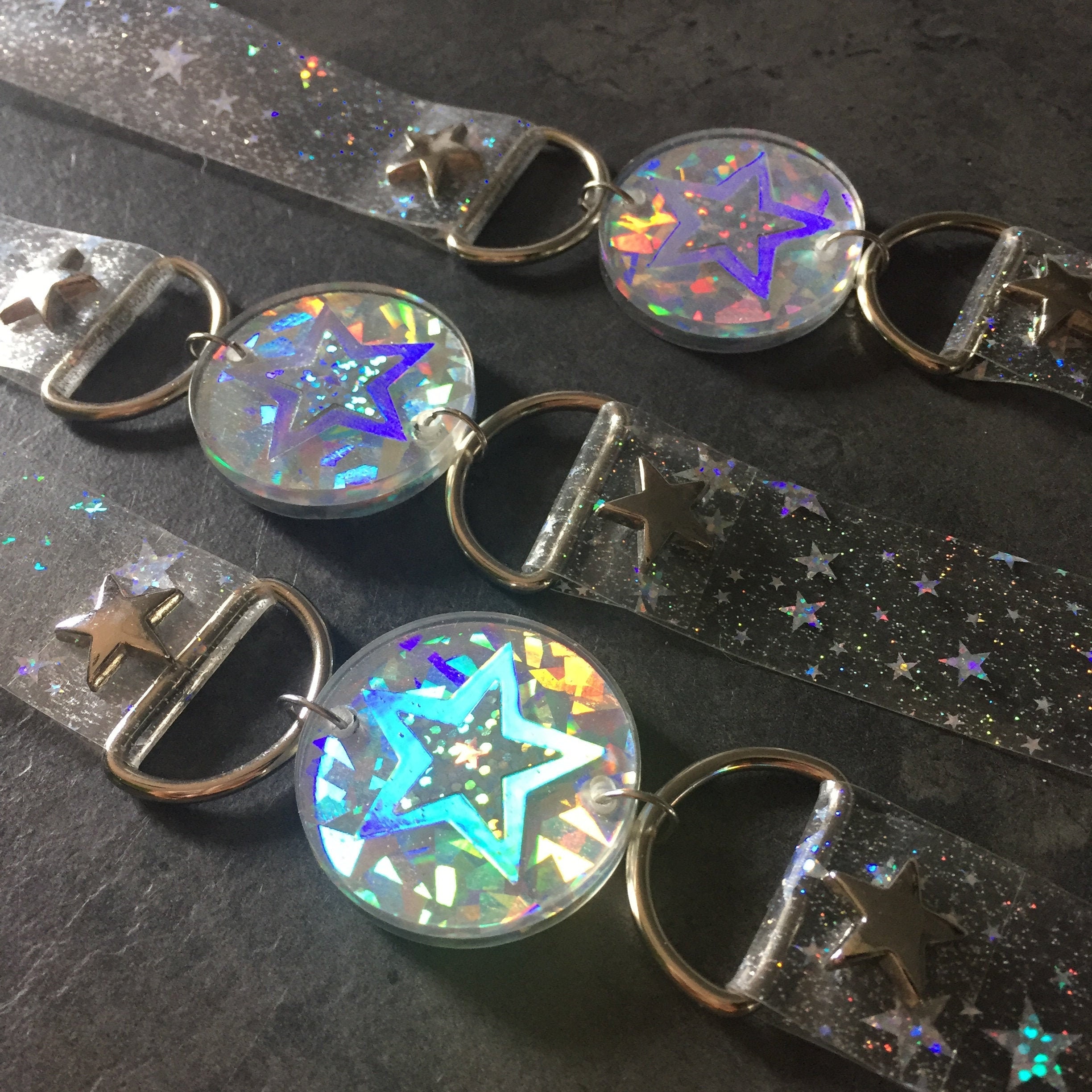 Giga Star Choker Unicorns in Space holographic jewelry edm | Etsy