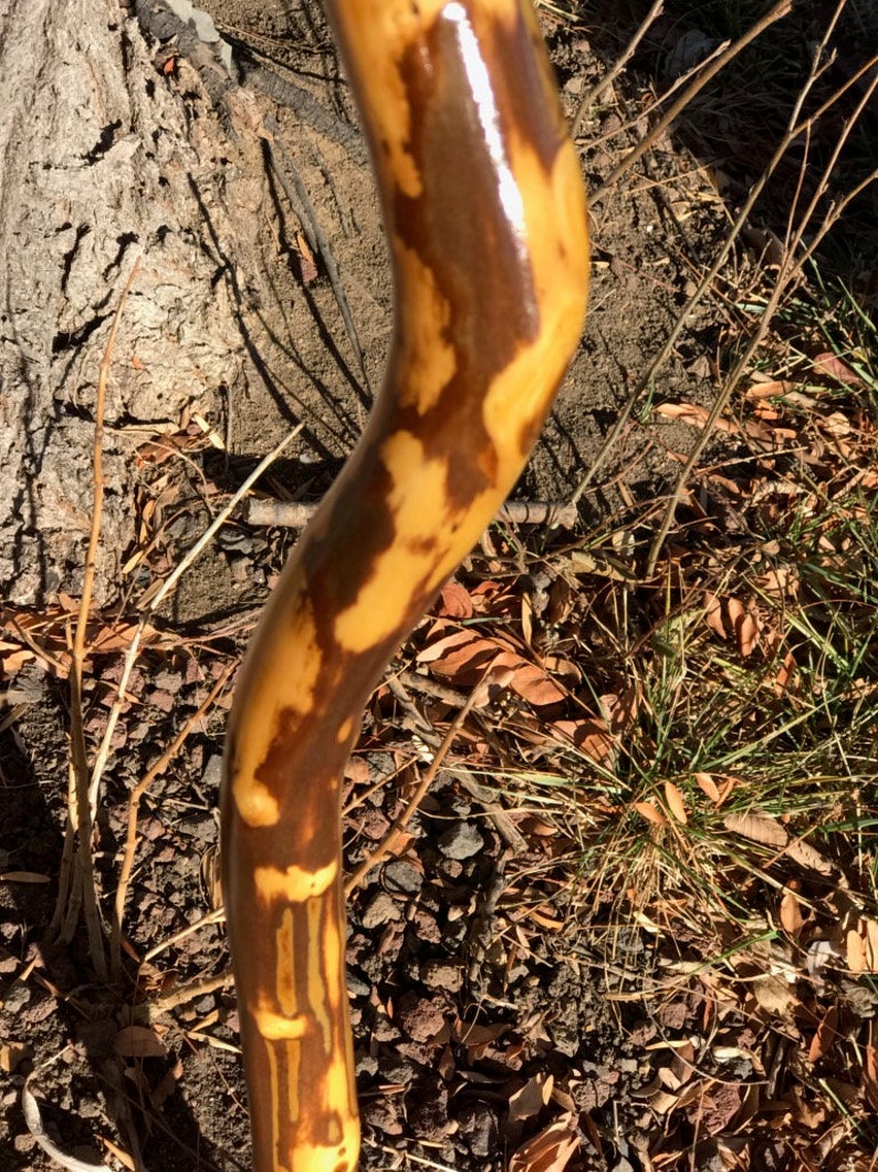 Rustic Marble Cedar Wood Walking Stick | Handmade, Steampunk, Staff ...