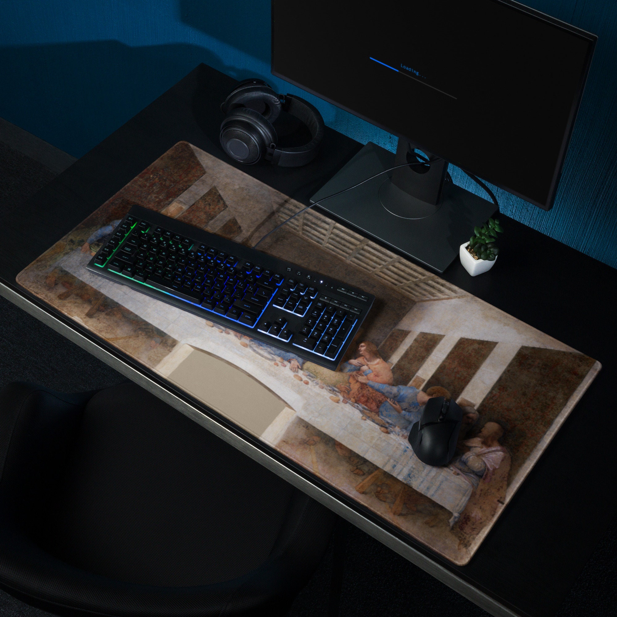 The Last Supper 36x18 XXL Gaming Mouse Pad, Leonardo Da Vinci Extra ...
