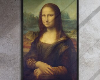 Framed Mona Lisa Print - Etsy