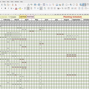 Seed Inventory, Planting Schedule Spreadsheet and Seed Information ...