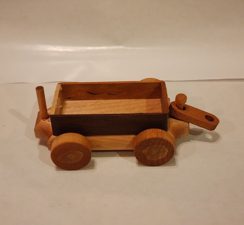 Hand Made Wooden Animal Train Set - Etsy