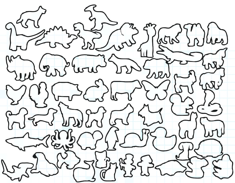 Hand Made Wooden Animal Train Set - Etsy