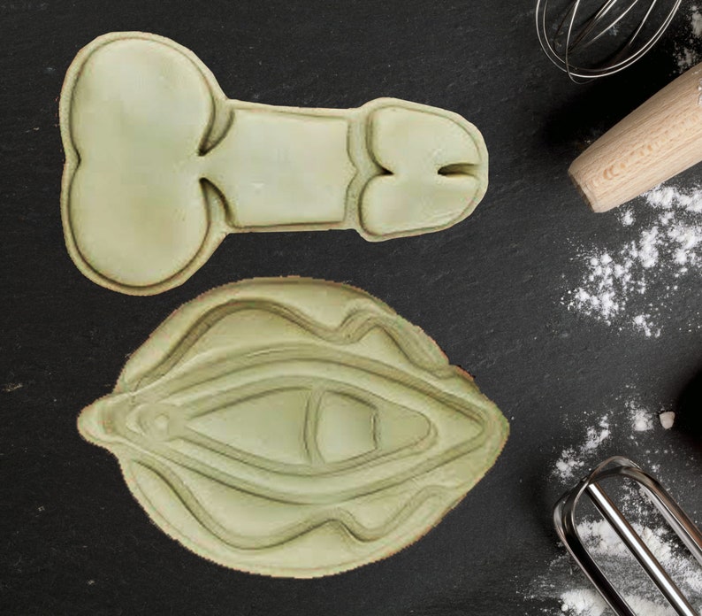 Penis And Vagina Cookie Cutters Also Suitable For Soap Clay Etsy