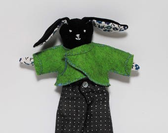 Little Black Rabbit | Etsy