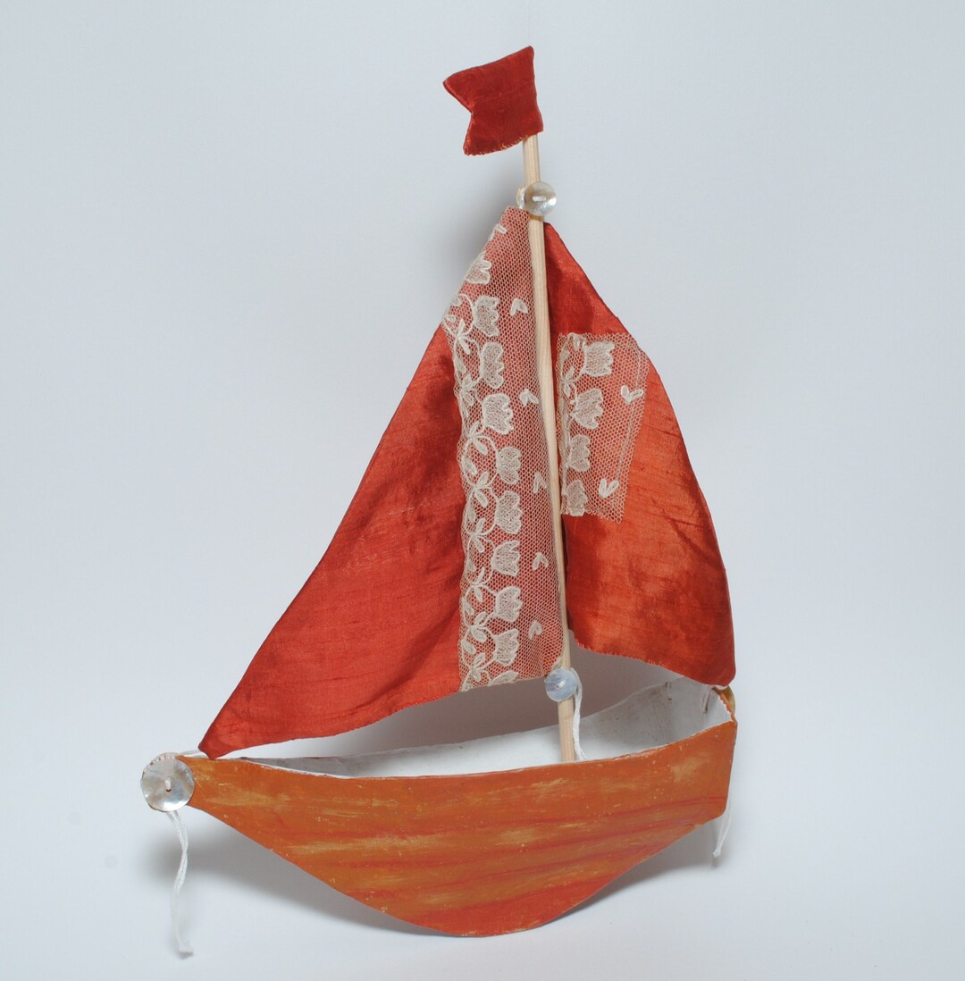 Handmade Sailing Dinghy gypsy, Little Sailing Boat Model, Handcrafted ...