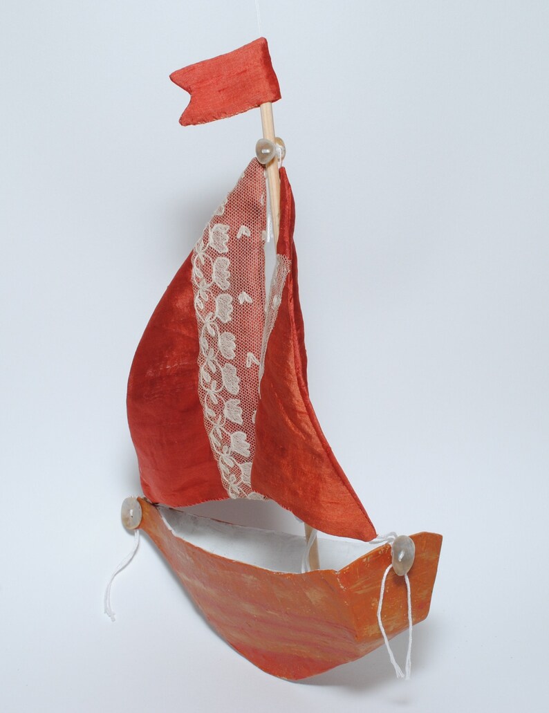 Handmade Sailing Dinghy "gypsy", Little Sailing Boat Model, Handcrafted ...