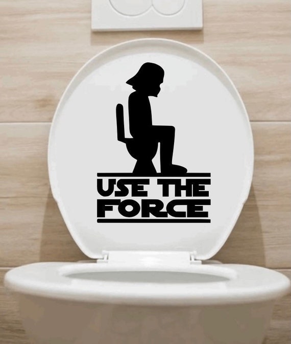 Use the Force Bathroom Decal. Funny Decal for Bathroom. Toilet - Etsy