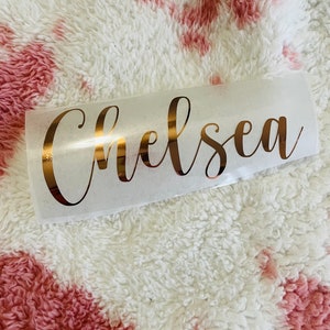 Bride Name Iron On. Groom Name Iron On. Bridal Shower Name Iron On ...