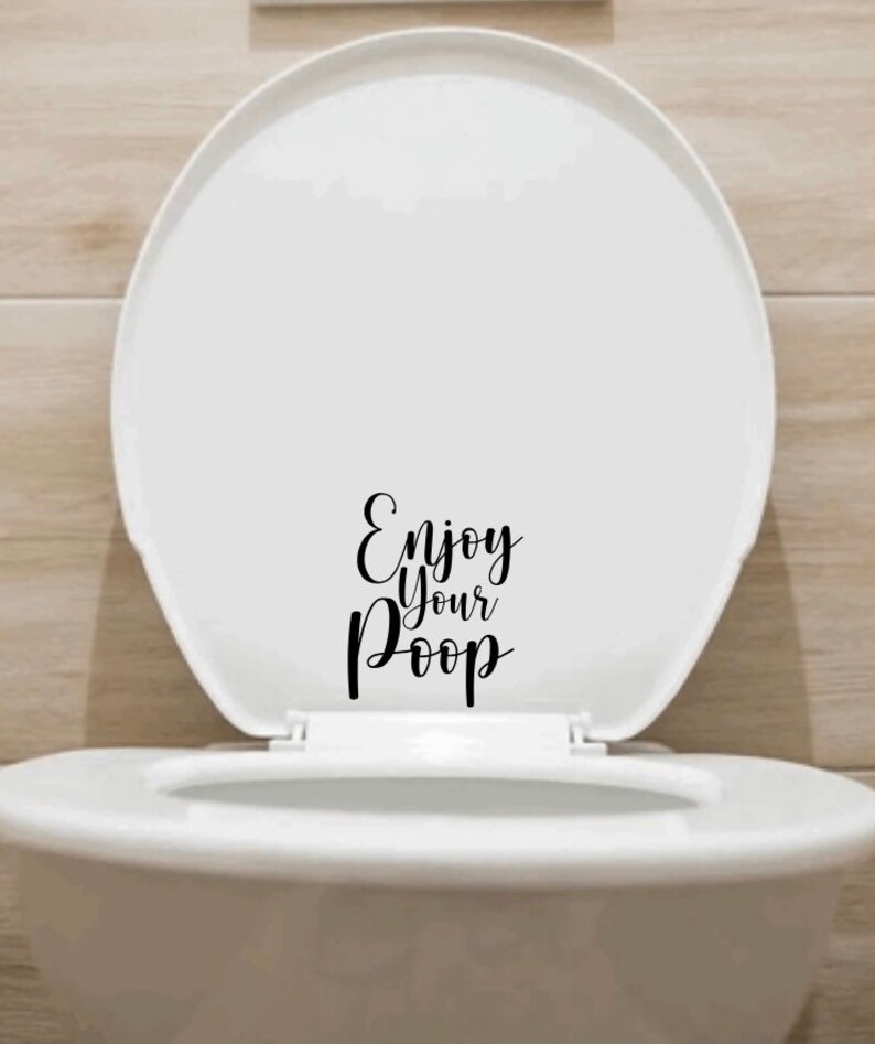 Enjoy Your Poop Bathroom Decal. Funny Decal for Bathroom. - Etsy