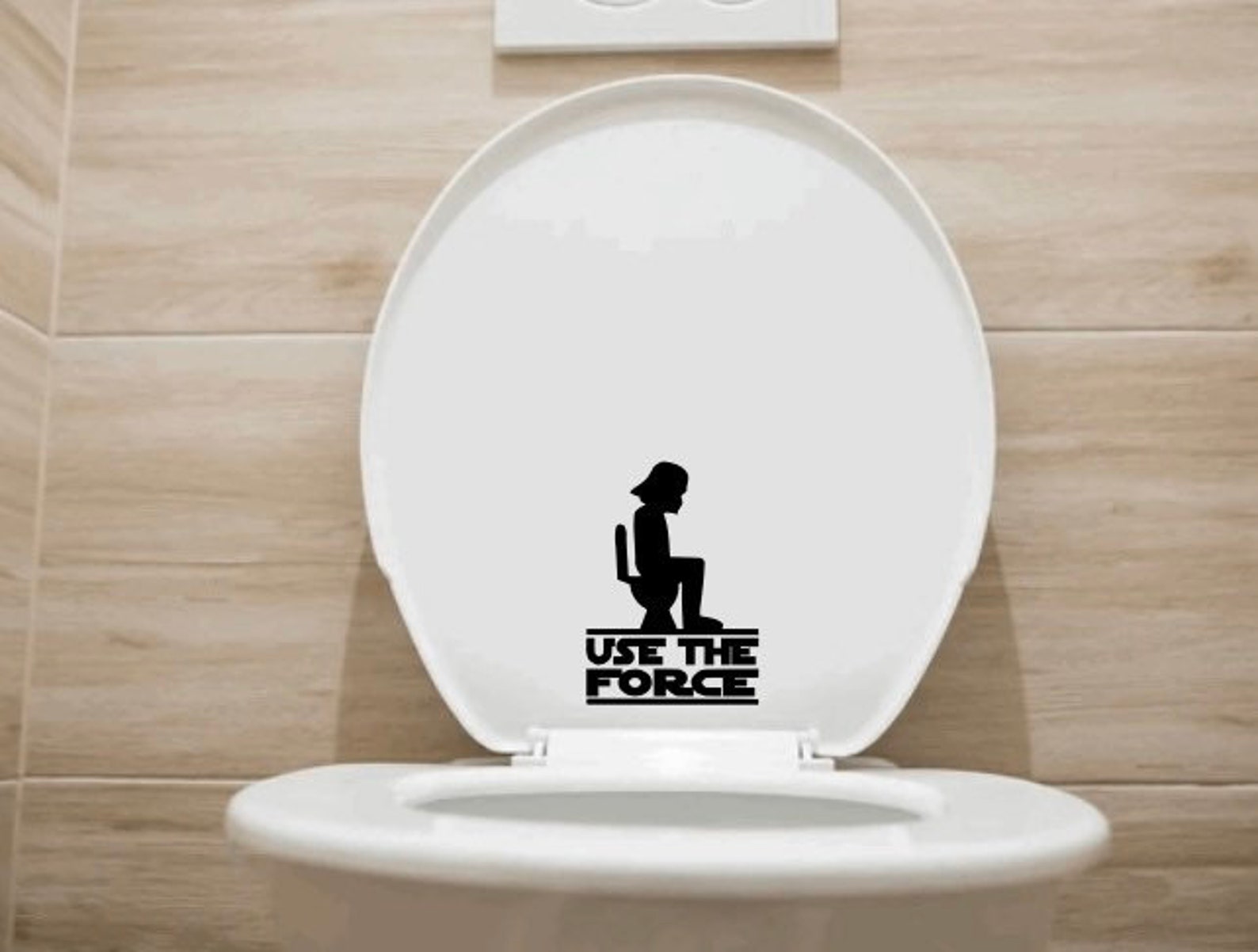 Use the Force Bathroom Decal. Funny Decal for Bathroom. Toilet - Etsy
