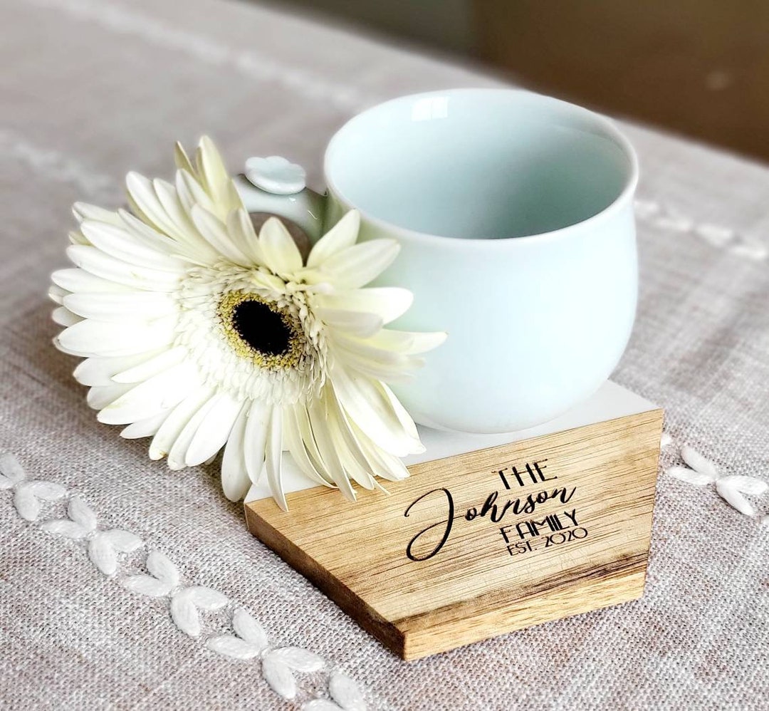 Personalized Coaster Sets/ Personalized Custom Laser Engraved Marble ...