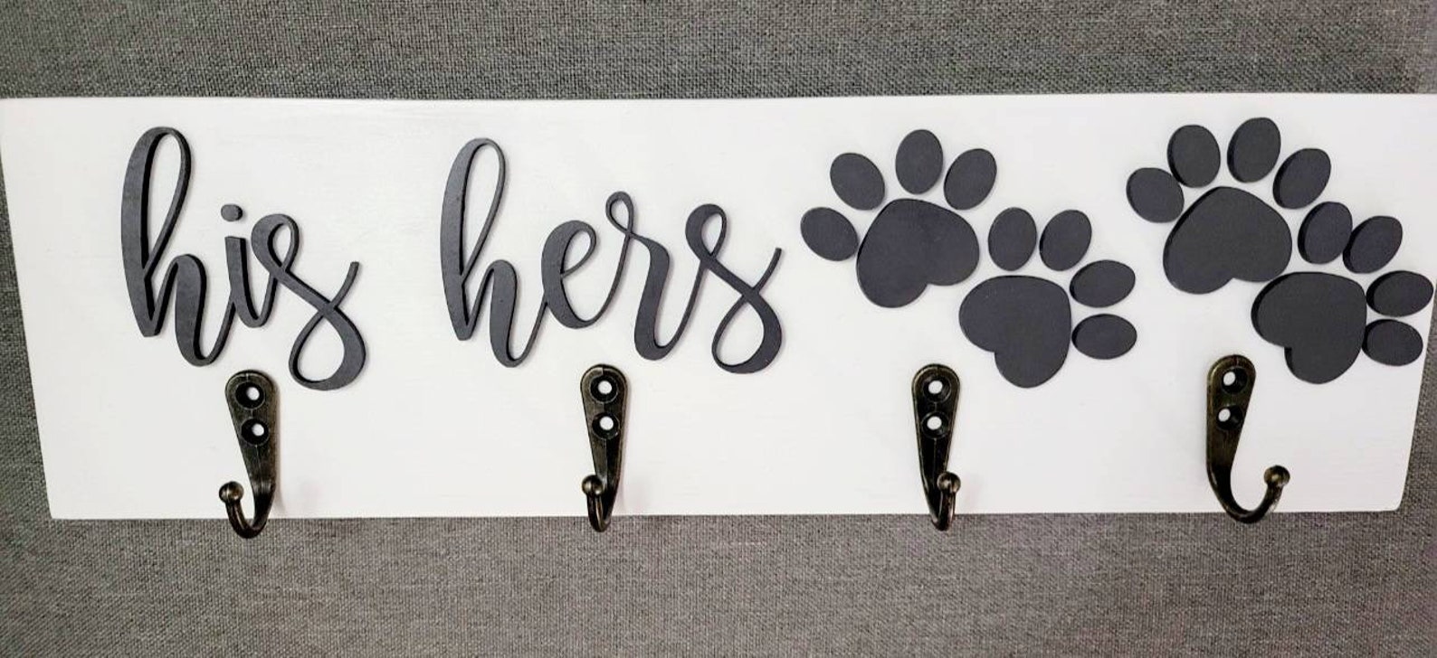 LASER CUT Key Hanger Dog Leash Holder Entryway Organizer - Etsy