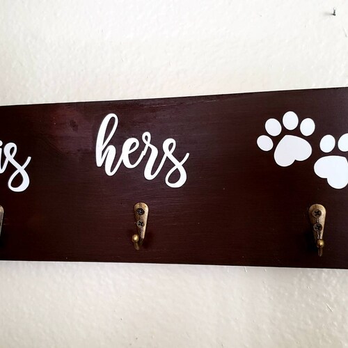 LASER CUT Key Hanger Dog Leash Holder Entryway Organizer - Etsy