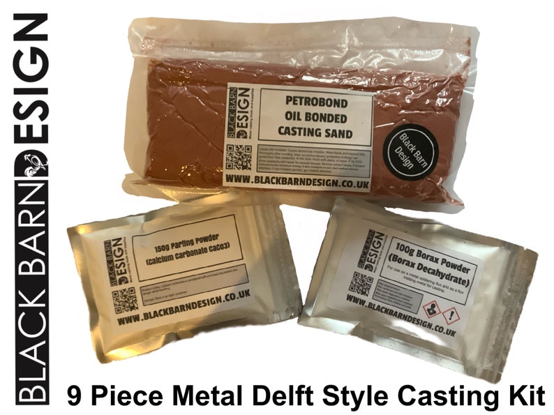 9 Piece Delft Style Sand Casting Bundle for Casting Gold Silver Bronze ...