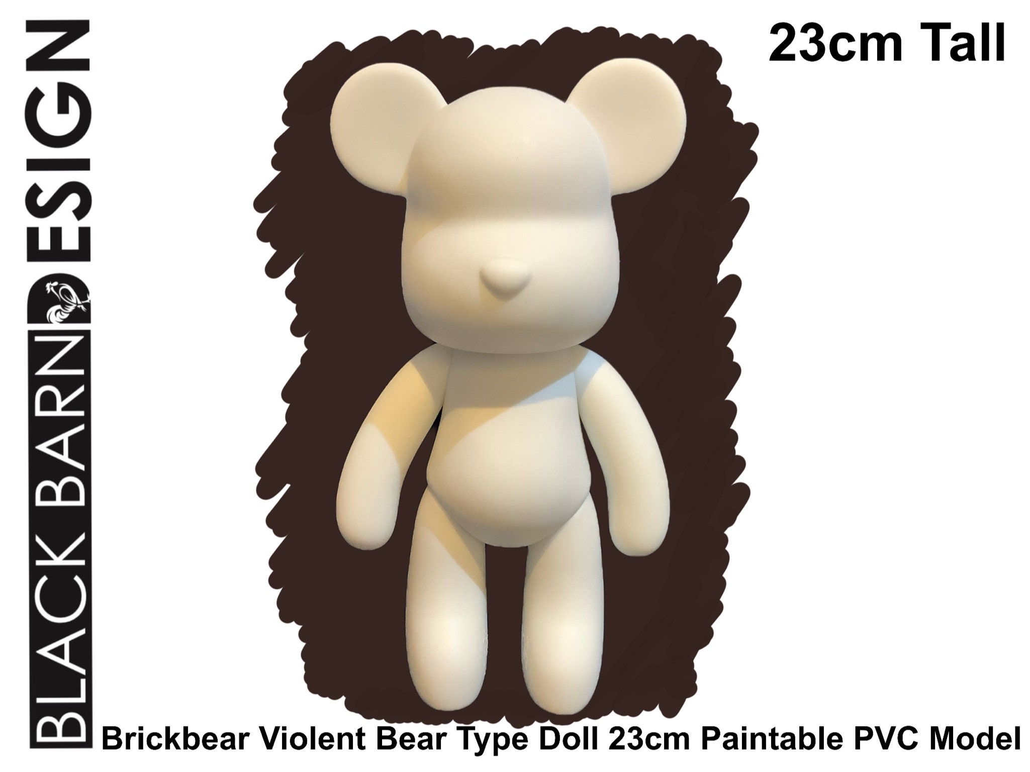 Brickbear Violent Type Posable Model 23cm Tall Doll Paintable PVC ...