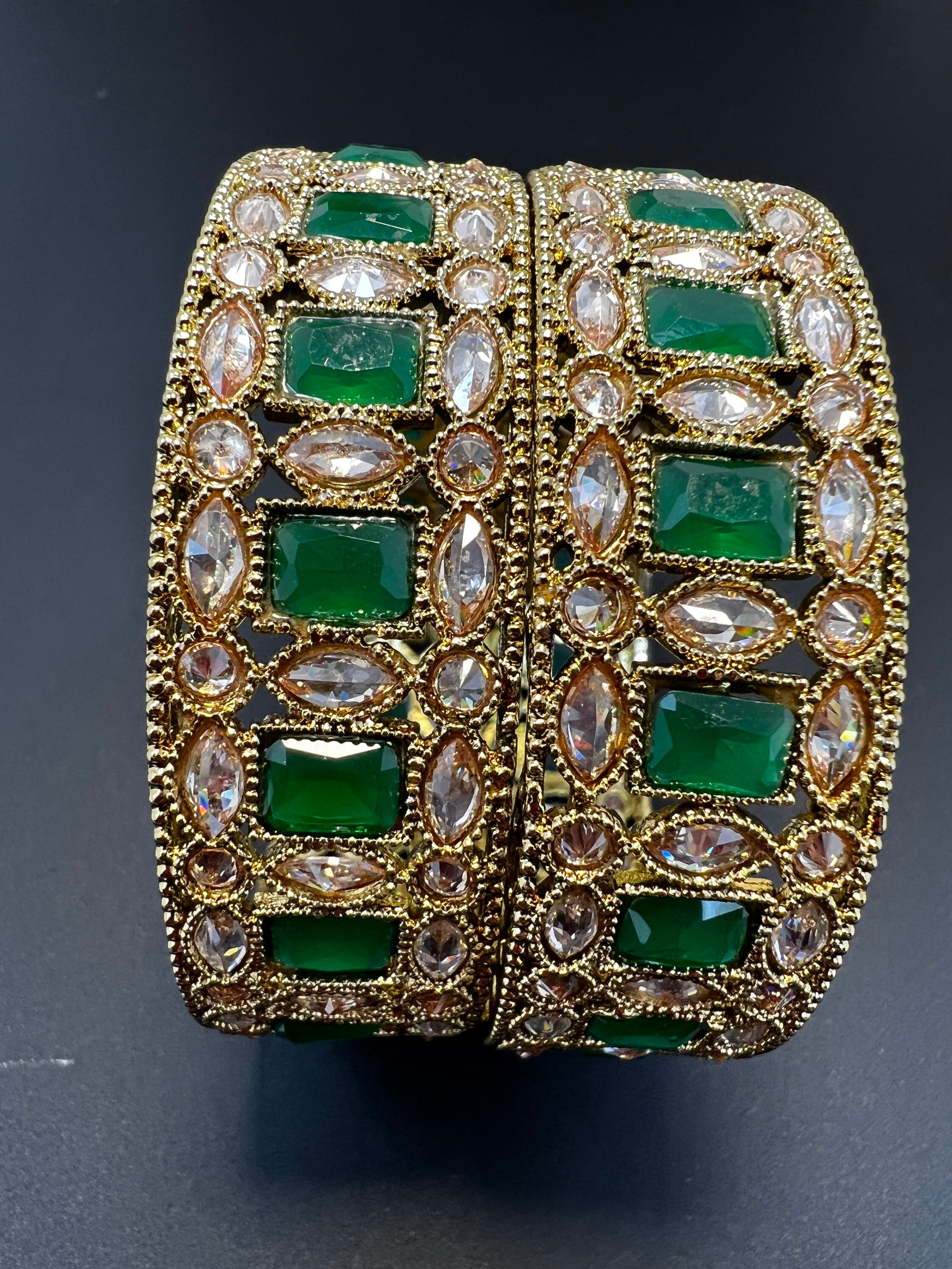 Jadau Kada/ Pachali Bangles/ Ruby Bangles/ Polki Bangles/ - Etsy