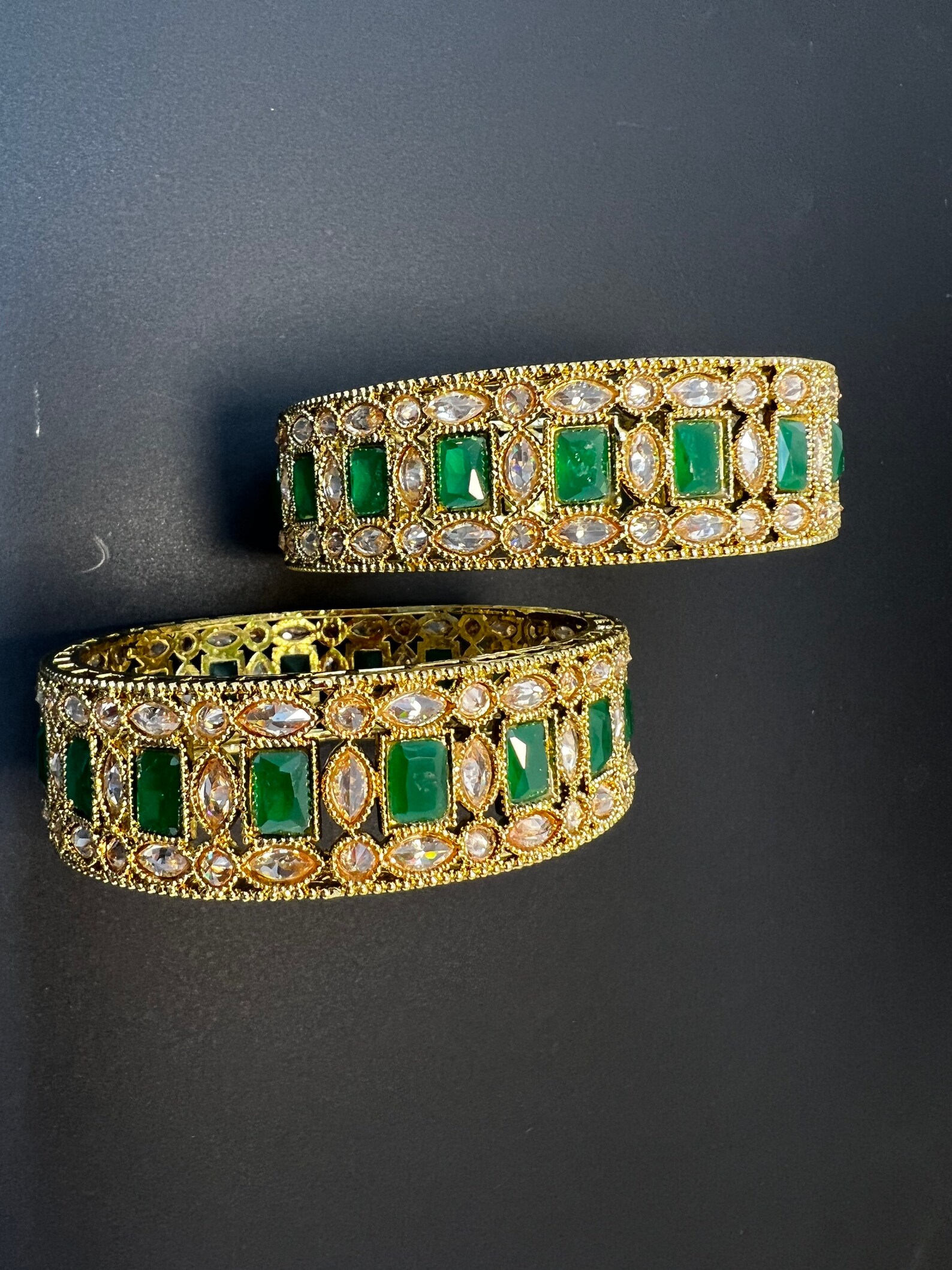 Jadau Kada/ Pachali Bangles/ Ruby Bangles/ Polki Bangles/ - Etsy