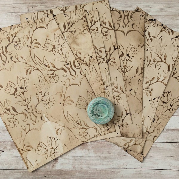 Coffee Dyed Paper - Etsy