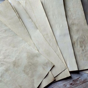 Coffee Dyed Paper Pack A4. Hand Dyed, Scrapbook, Junk Journal, Mixed ...