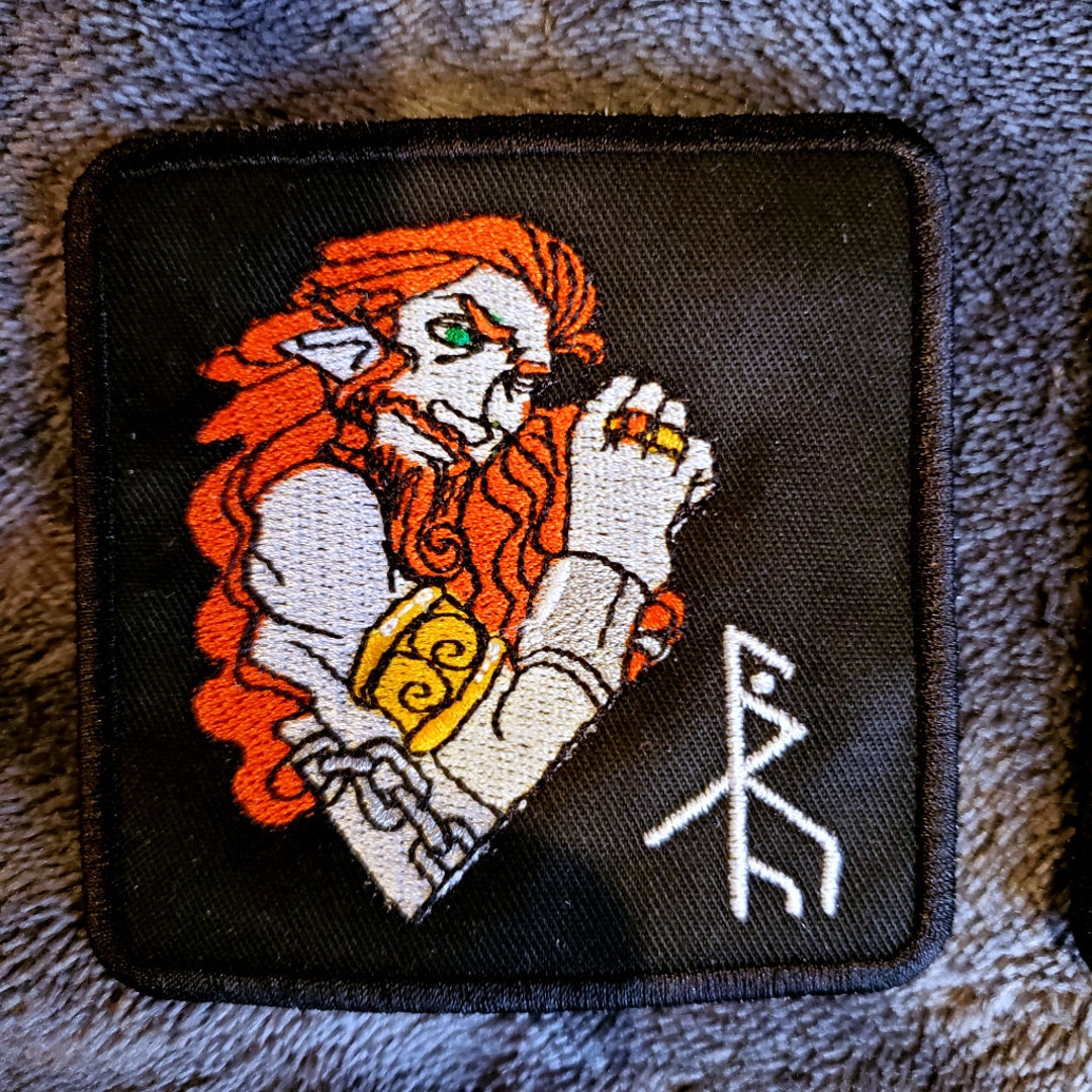 LOKI EMBROIDERED PATCH W/bindrune | Without Chaos There is No Creation ...