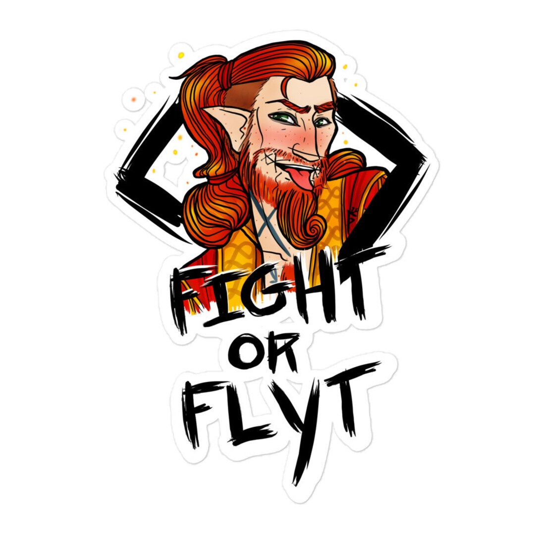 LOKI FIGHT or FLYT Sticker - Etsy