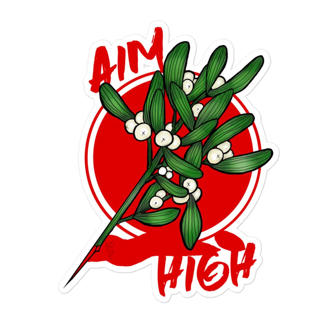 AIM HIGH MISTLETOE Sticker - Etsy