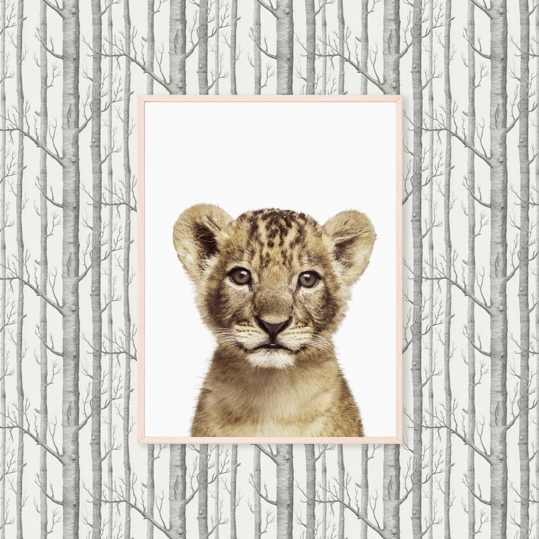 Lion Cub Print - Nursery Wall Art - Printable Wall Art - Digital ...