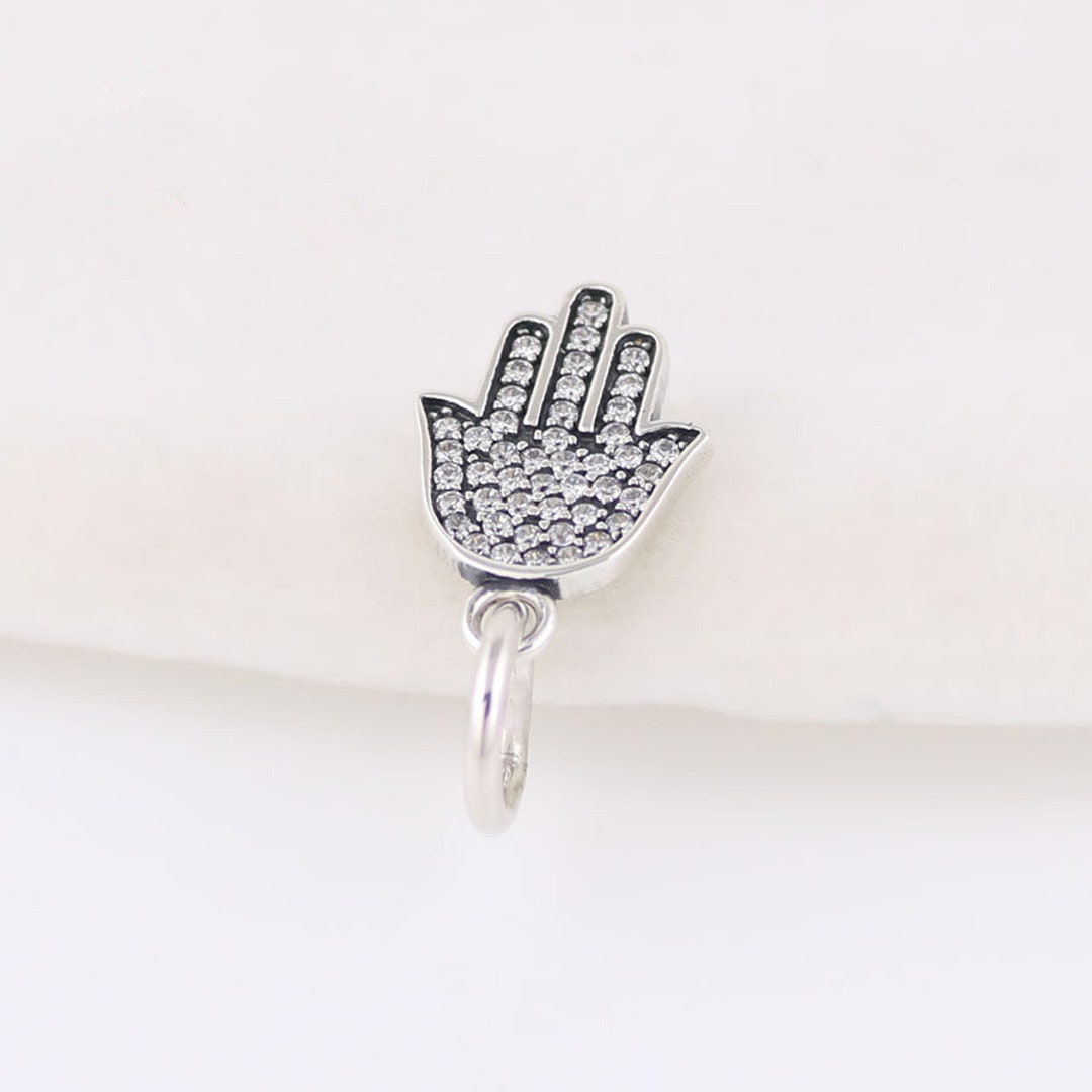 Pandora Sparkling Symbol of Protection Hand Necklace Pendant - Etsy