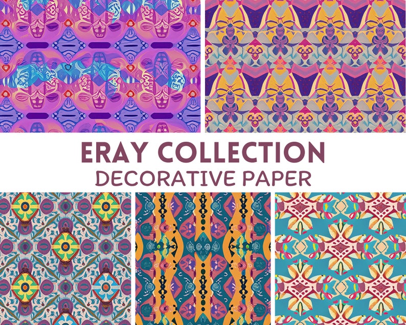 Bohemian Batch2 | Printable Digital Painting | Decorative Paper for ...
