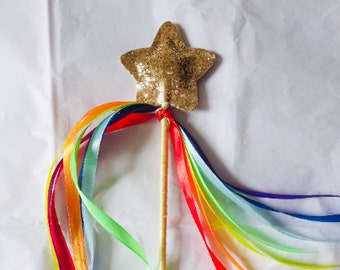Rainbow Magic Wand | Etsy