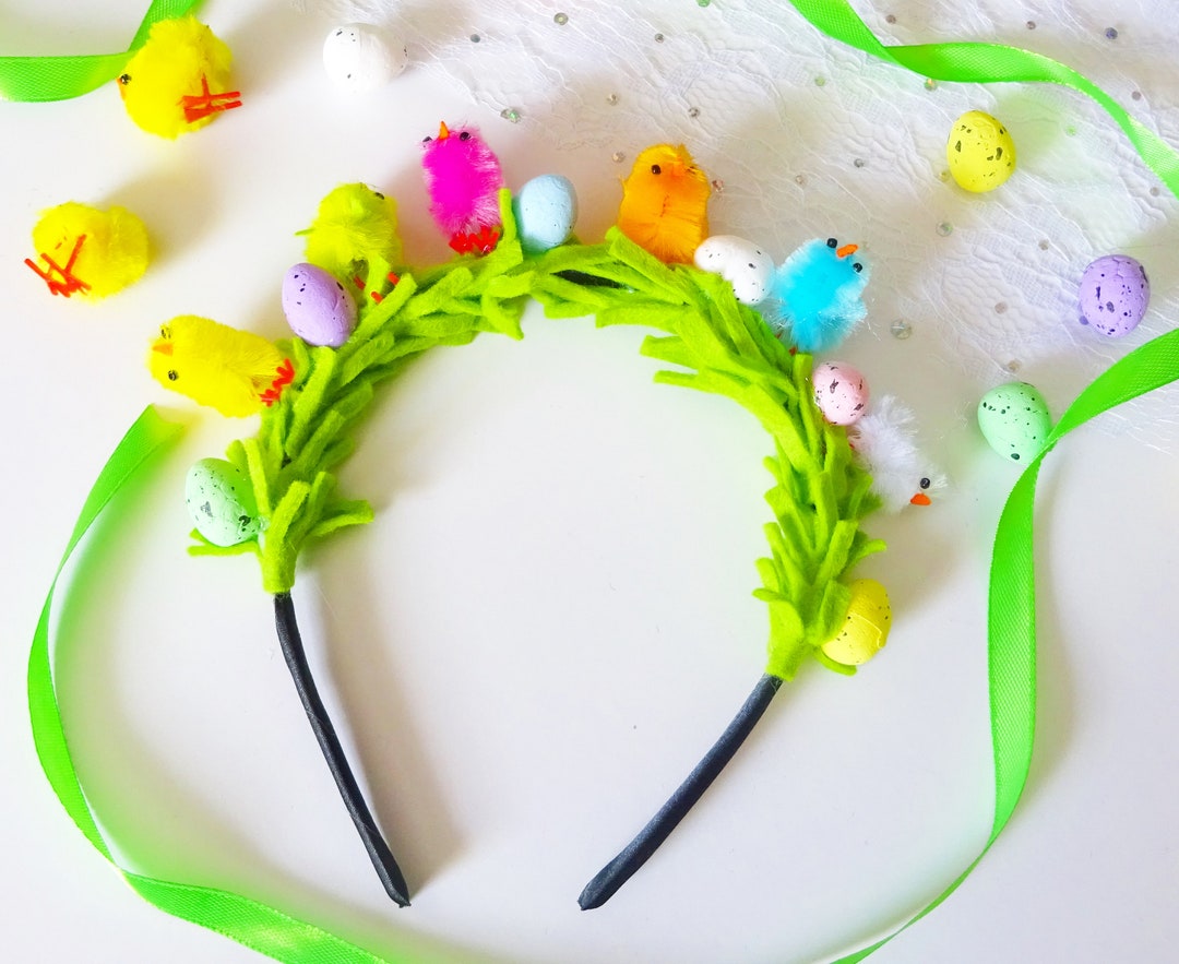 Easter Chicks Headband for Women - Photo Shoot Prop - Colourful Easter ...