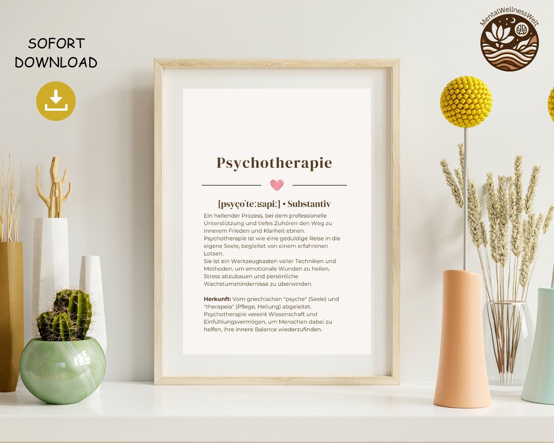 Psychotherapy Definition - Therapy Poster - Occupational Therapy ...