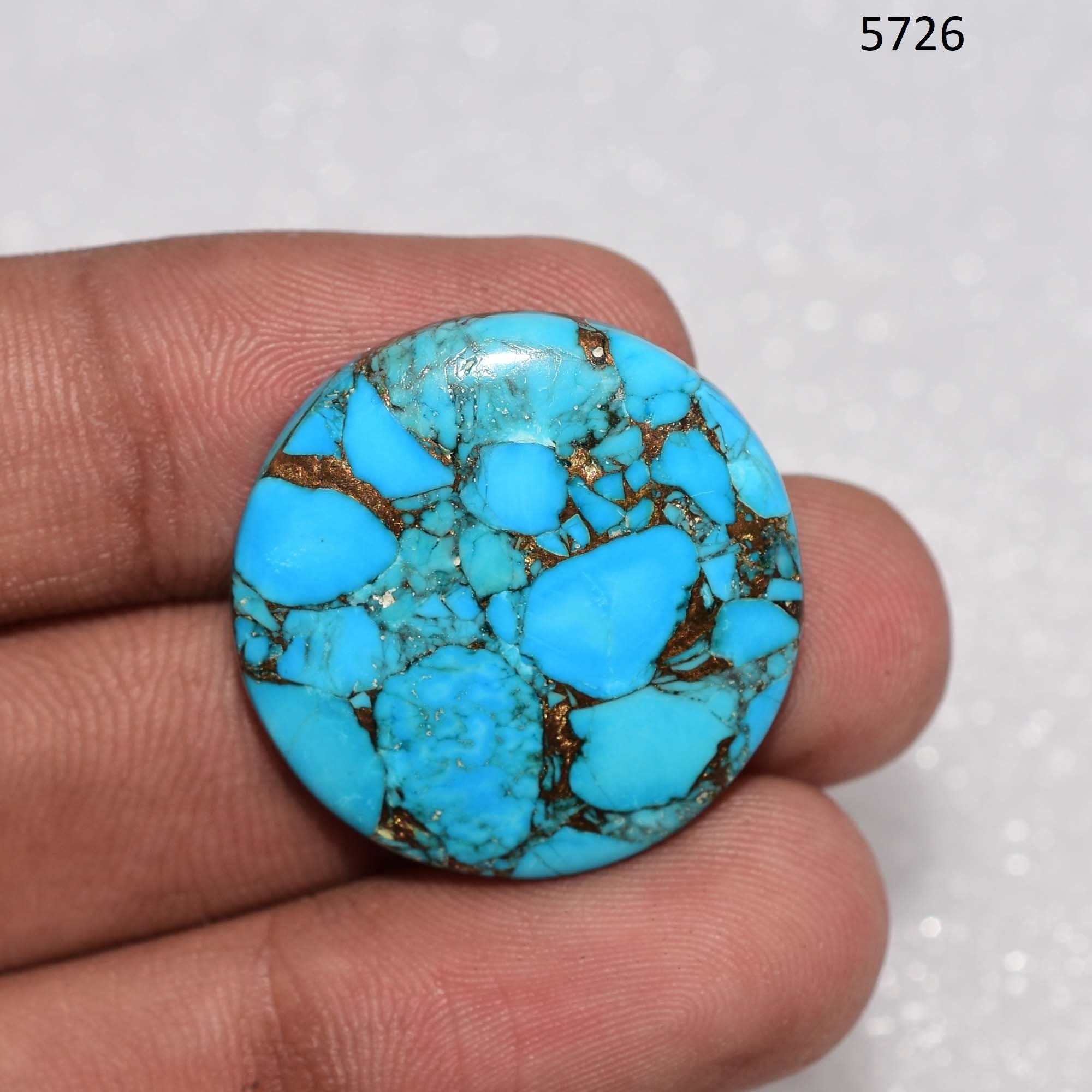 Sky Copper Turquoise Cabochon Copper Turquoise Gemstone | Etsy