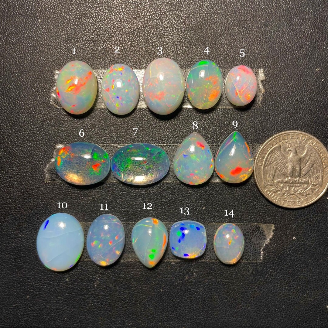 Natural Ethiopian Opal Cabochon, Ethiopian Opal With Inclusion Loose ...