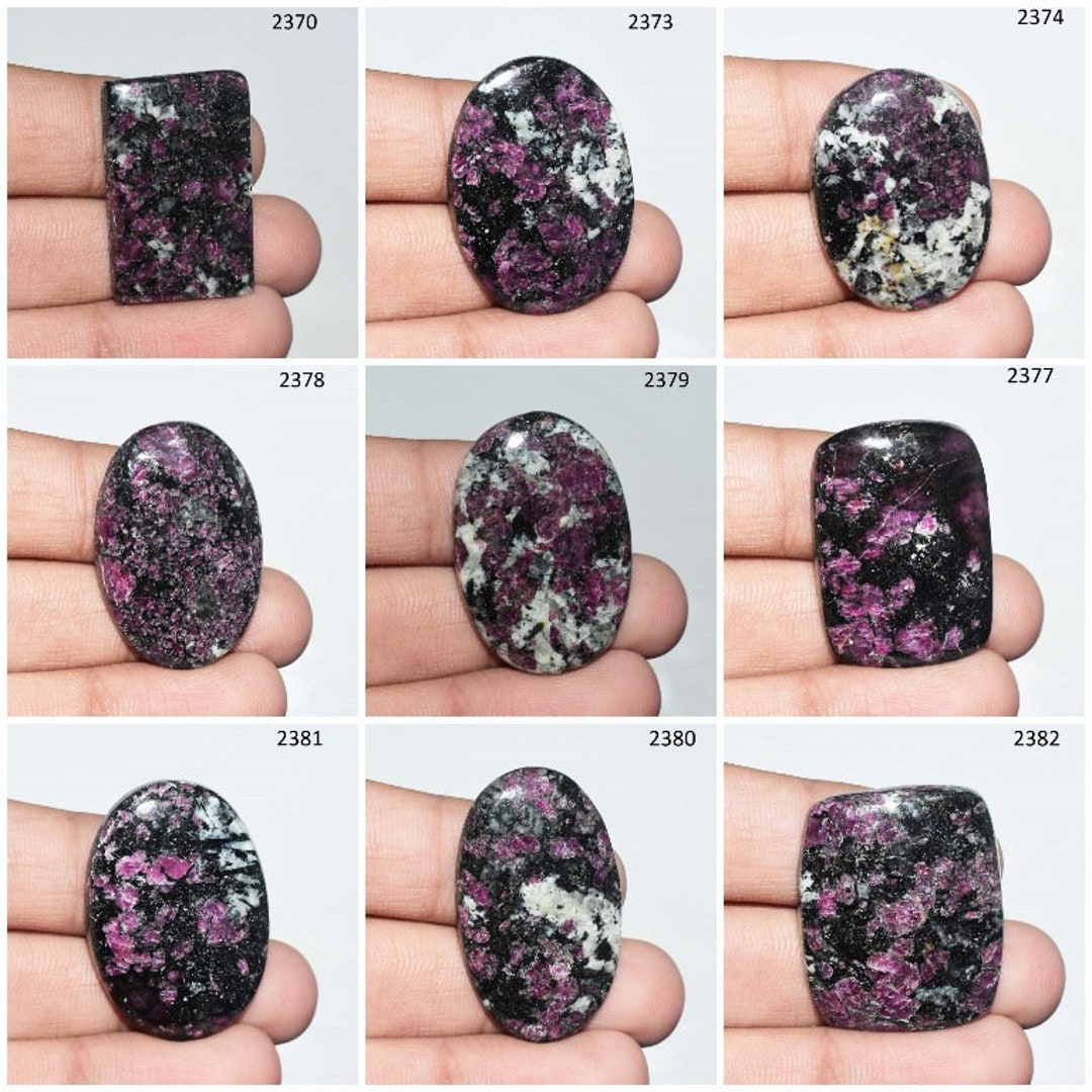 Eudialyte Cabochon, Natural Eudialyte Gemstone, Eudialyte Jewelry ...