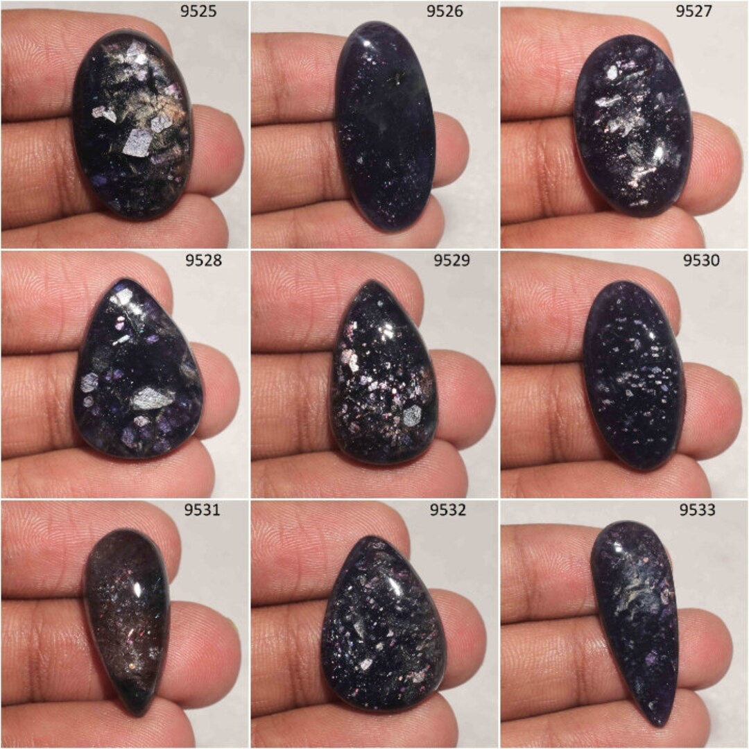 High Quality Iolite Sunstone Cabochon Iolite Sunstone Natural - Etsy 日本