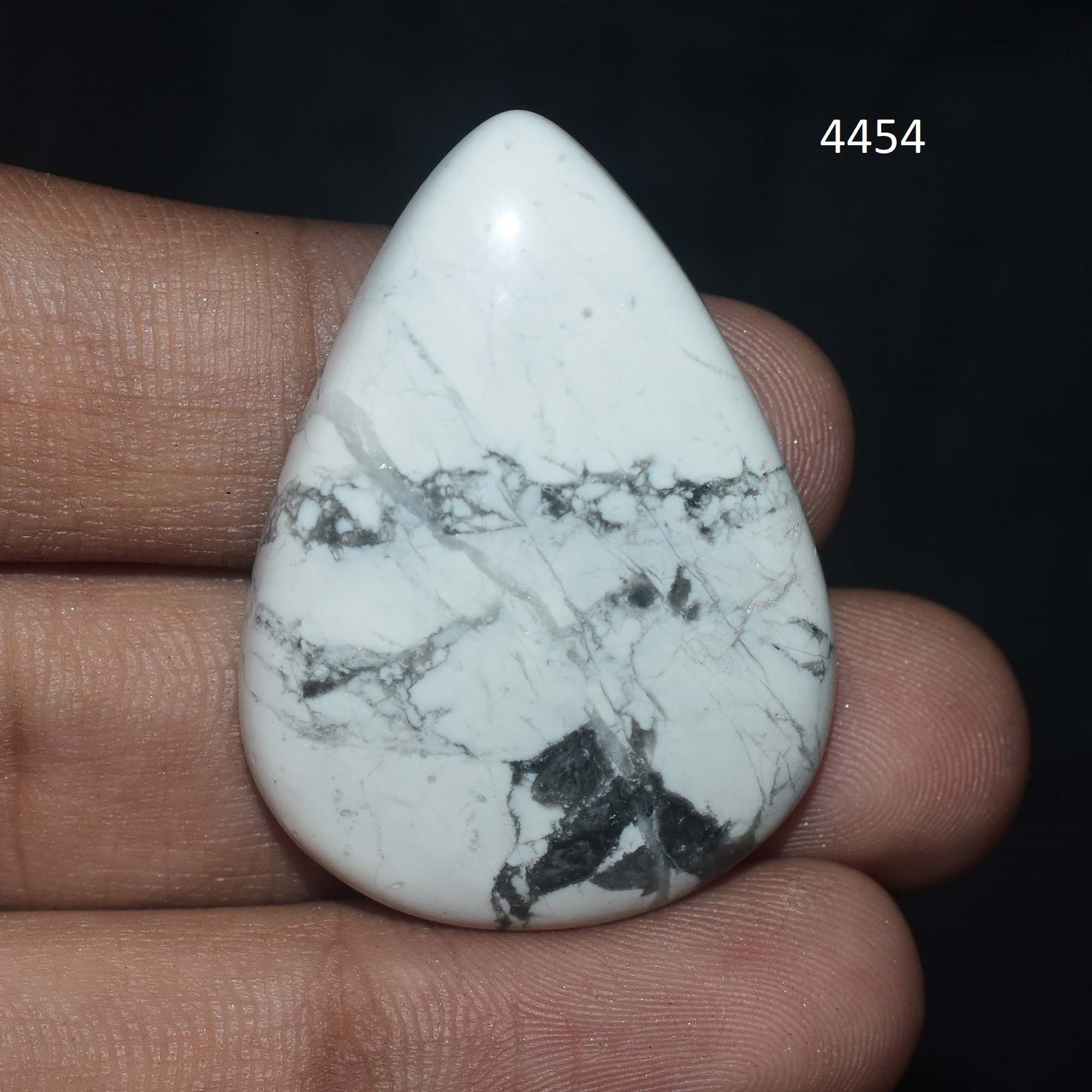 Piedra preciosa de howlita blanca natural cabujón de howlita | Etsy