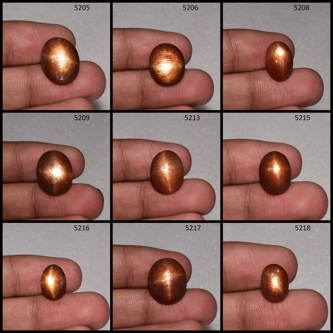 Natural Sunstone Cabochon, Smooth Polished Sunstone Gemstone, High ...