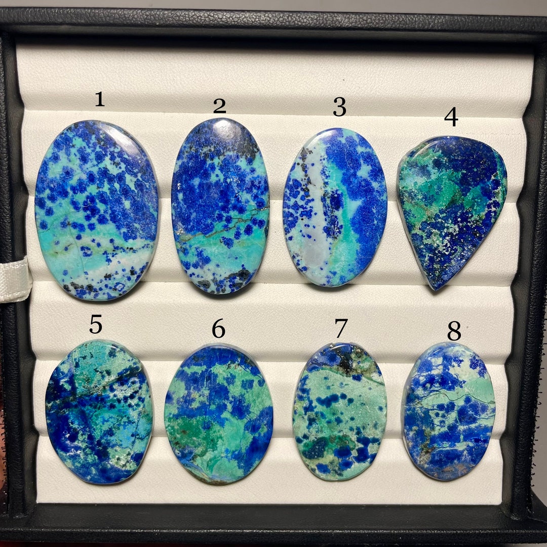 New Arrival Natural Bluebird Azurite Malachite Cabochon Loose Gemstone ...