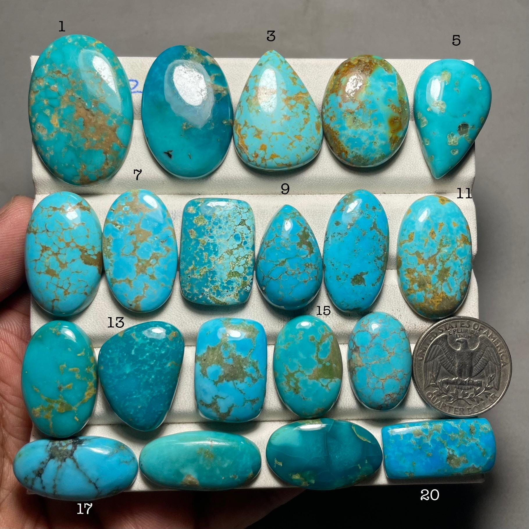 Arizona Turquoise Gemstone Cabochon: Natural Loose Stone - Etsy