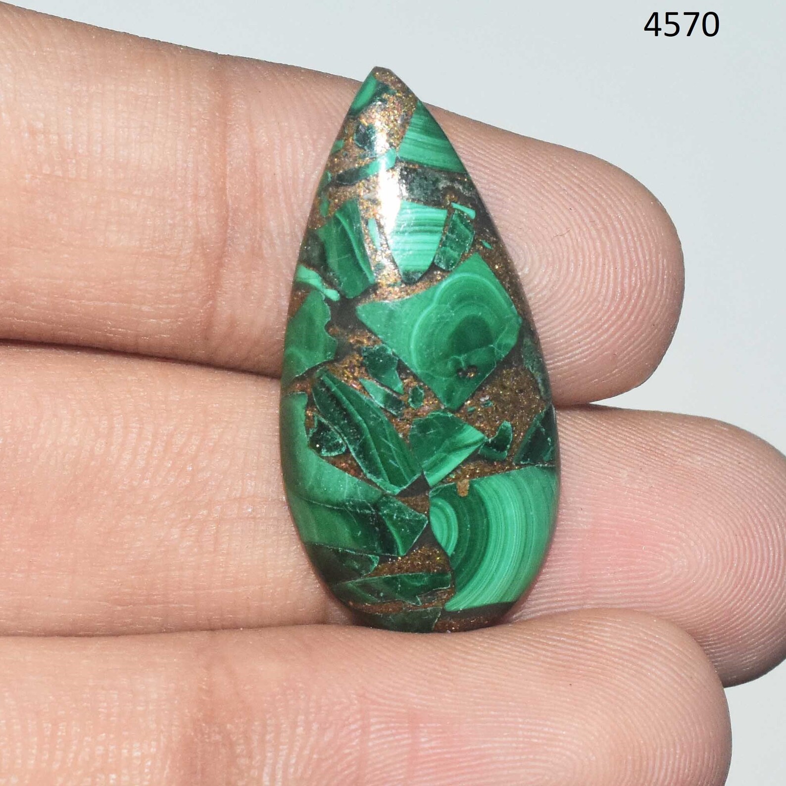 Beautiful Copper Malachite Cabochon Copper Malachite Gemstone - Etsy