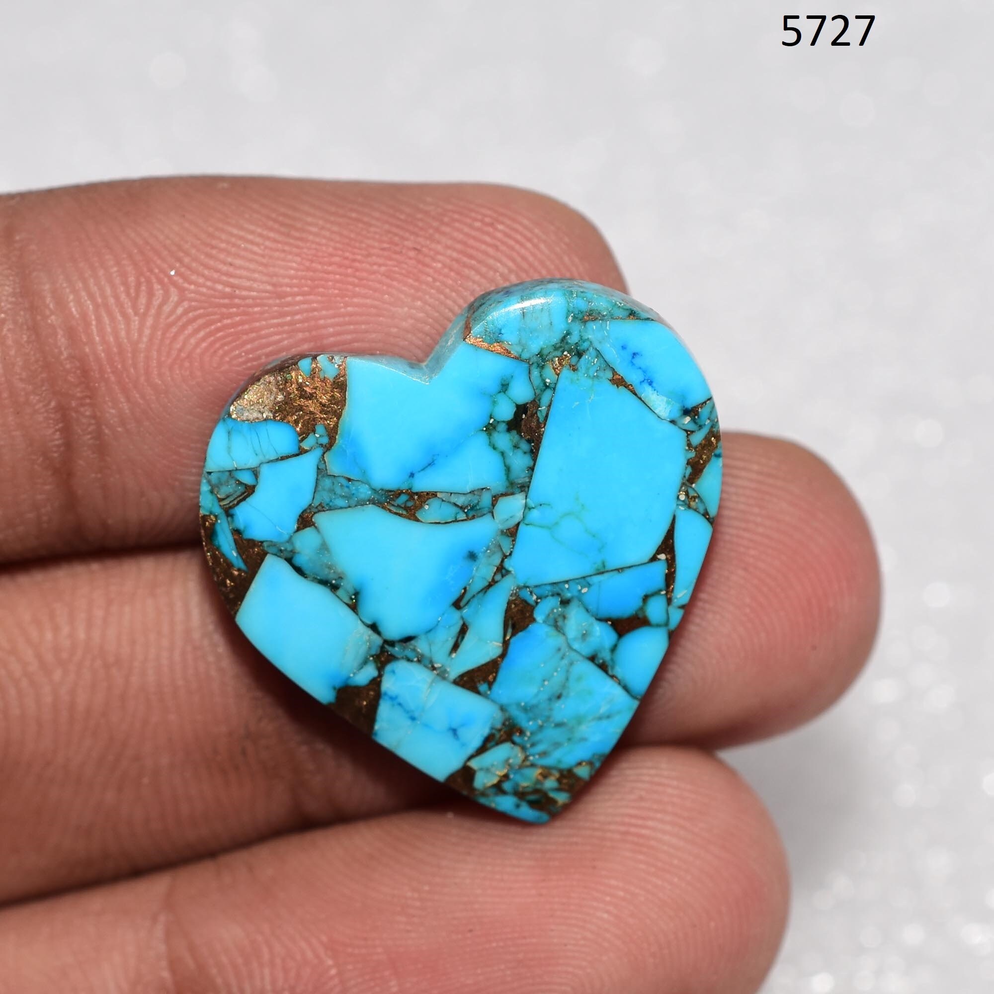 Sky Copper Turquoise Cabochon Copper Turquoise Gemstone | Etsy