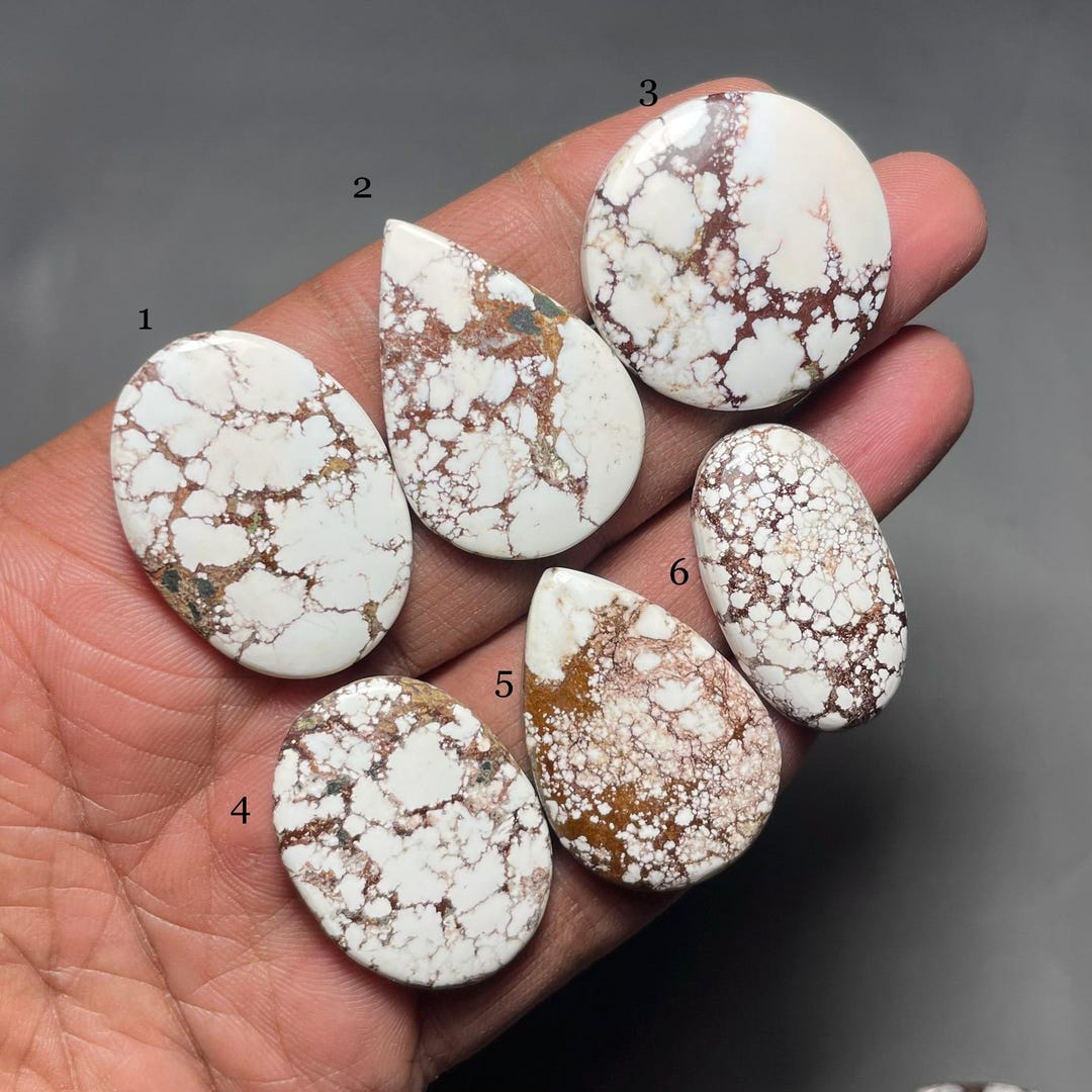 Natural Wild Horse Magnesite Cabochon: AAA+ Jewelry Making Stone - Etsy