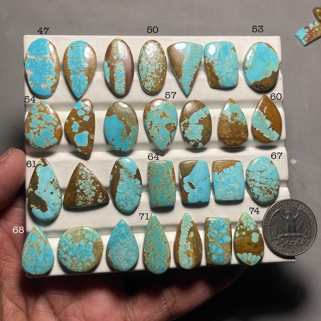 American Turquoise Cabochons Mines 8 : Natural Gemstone for Jewelry ...