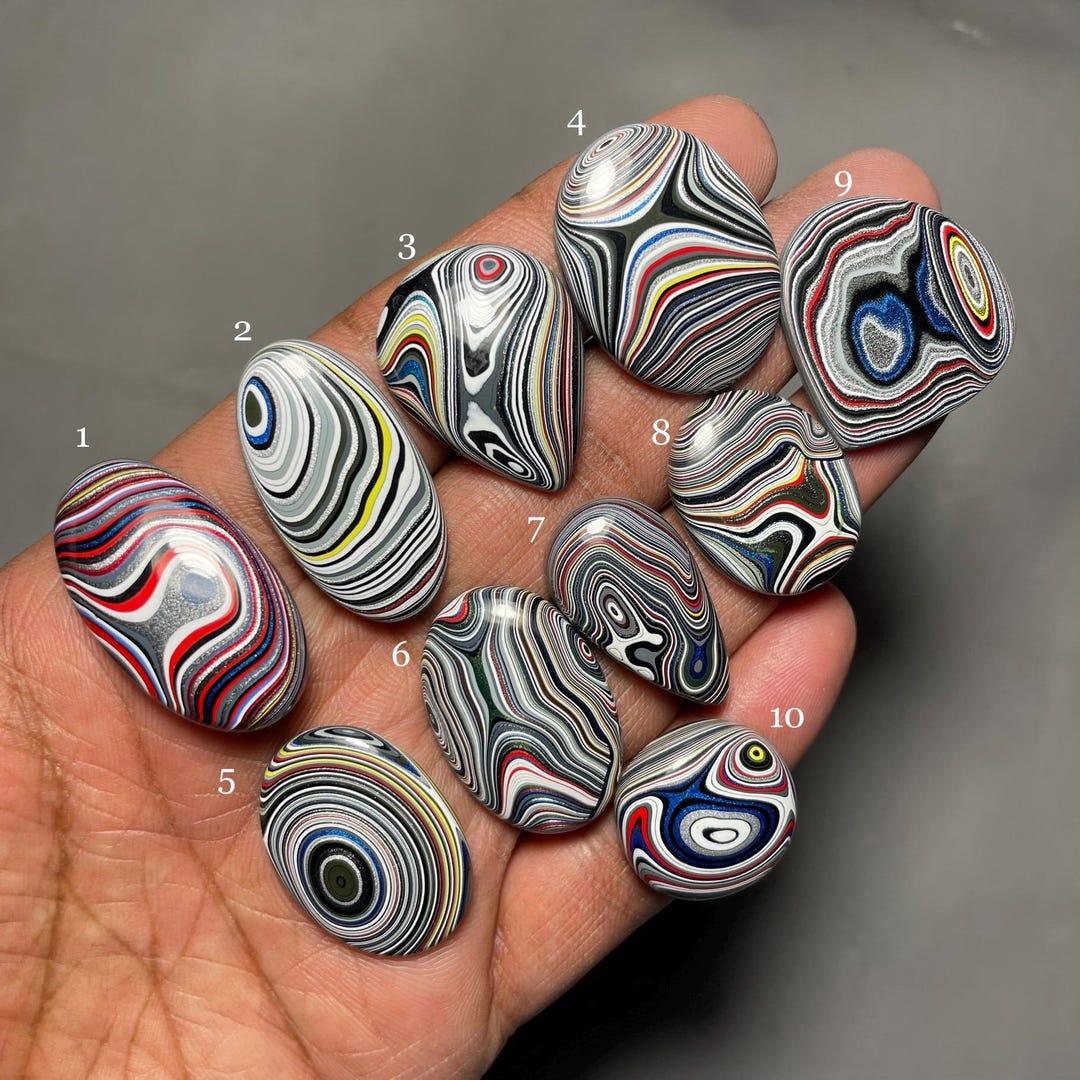 Fordite Cabochon: Unique Loose Gemstone for Jewelry Making - Etsy