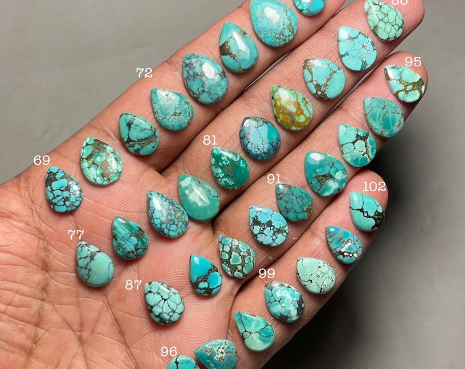 Arizona Turquoise Cabochon: AAA+ Quality Natural Gemstone - Etsy